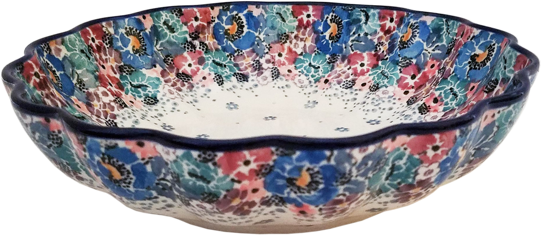 Boleslawiec Polish Pottery Ceramika Artystyczna UNIKAT 4708 7.5" Scall – Home of Polish Pottery