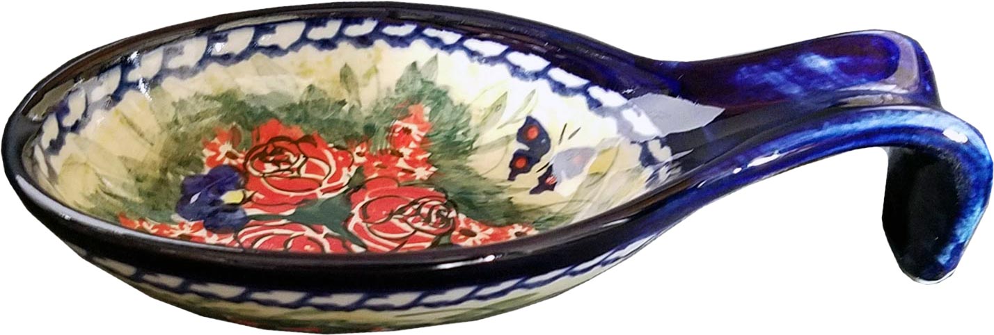 Handmade Polish Pottery Spoon Rests | Ceramic Spoon Holders – Home of ...