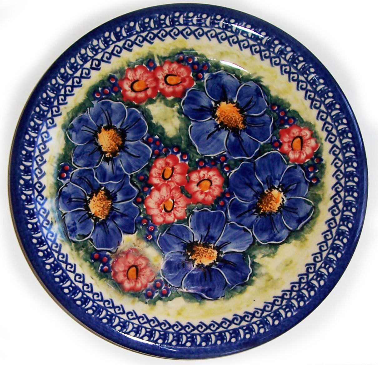 Boleslawiec Polish Pottery UNIKAT 10.5" Dinner Serving Plate "Isabelle ...