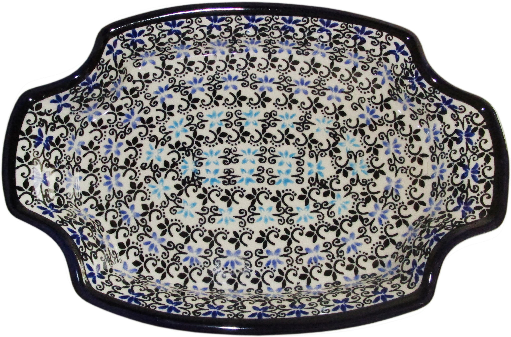 Boleslawiec Polish Pottery UNIKAT Fancy Serving Platter "Martina ...