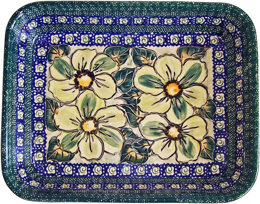 Polish Mug Deep Lasagne Dish (small) (Love Leaf) - Country Traditionals ...