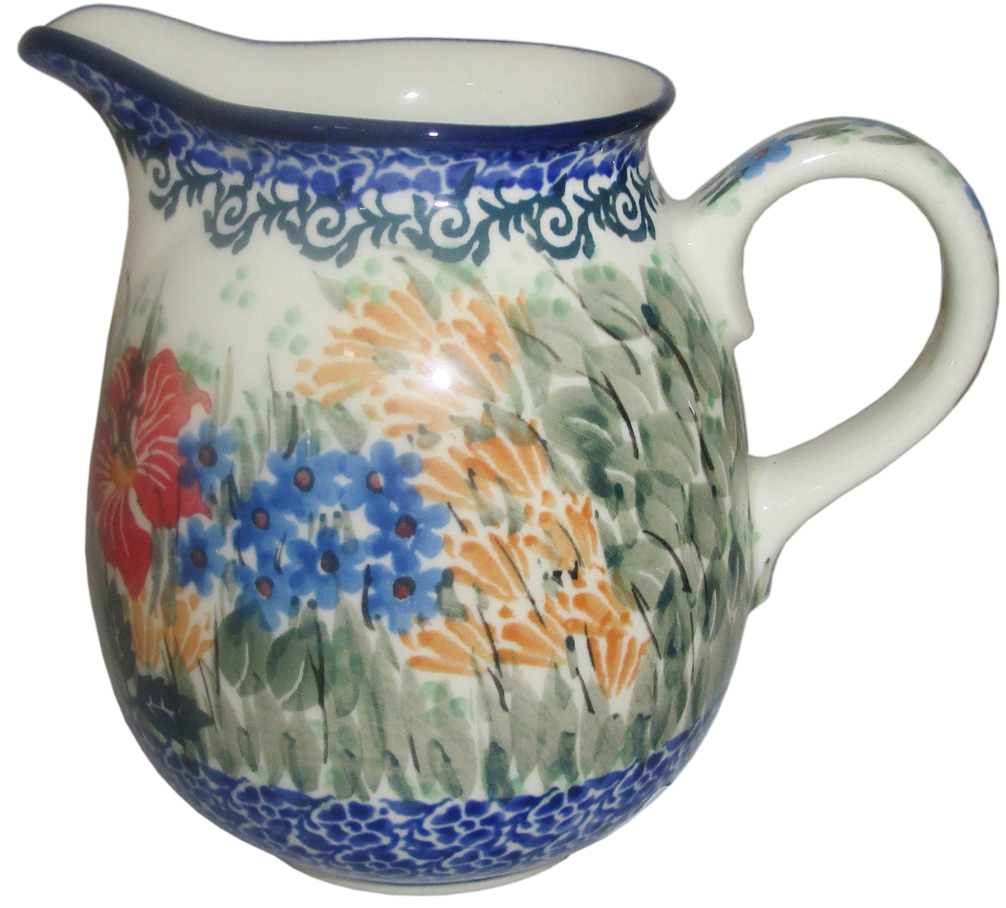 Boleslawiec Polish Pottery UNIKAT 0.5L Pitcher Water or Milk Jug CAU30 ...