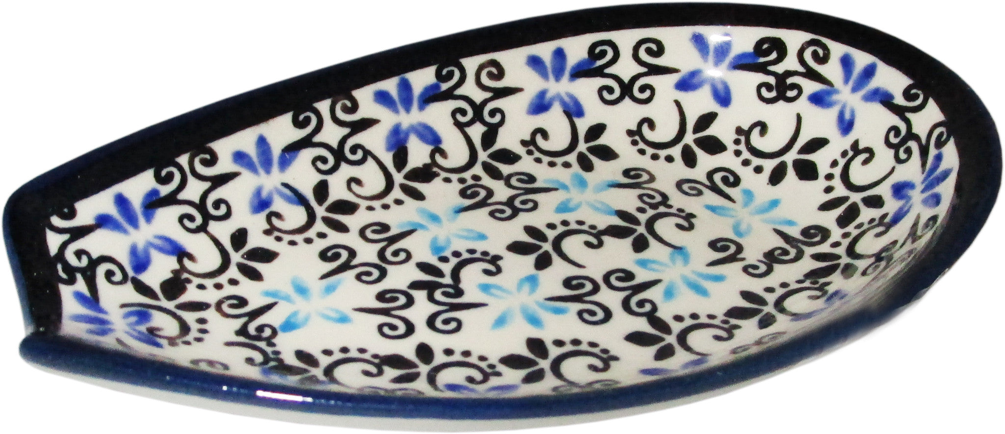 Boleslawiec Polish Pottery UNIKAT Spoon Rest "Martina" – Home of Polish ...